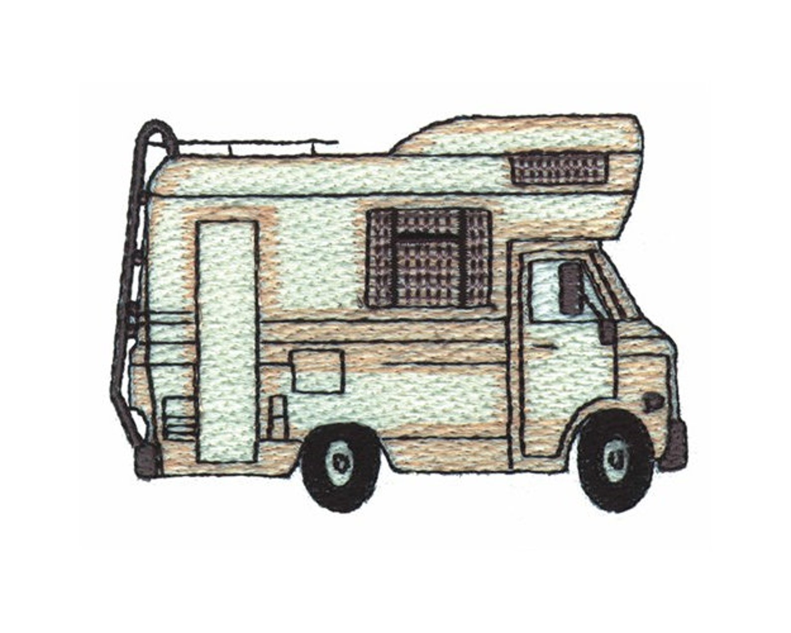 Motor Home Machine Embroidery Design - Etsy
