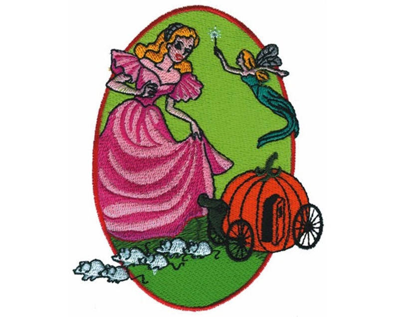 Cinderella Machine Embroidery Design - Etsy