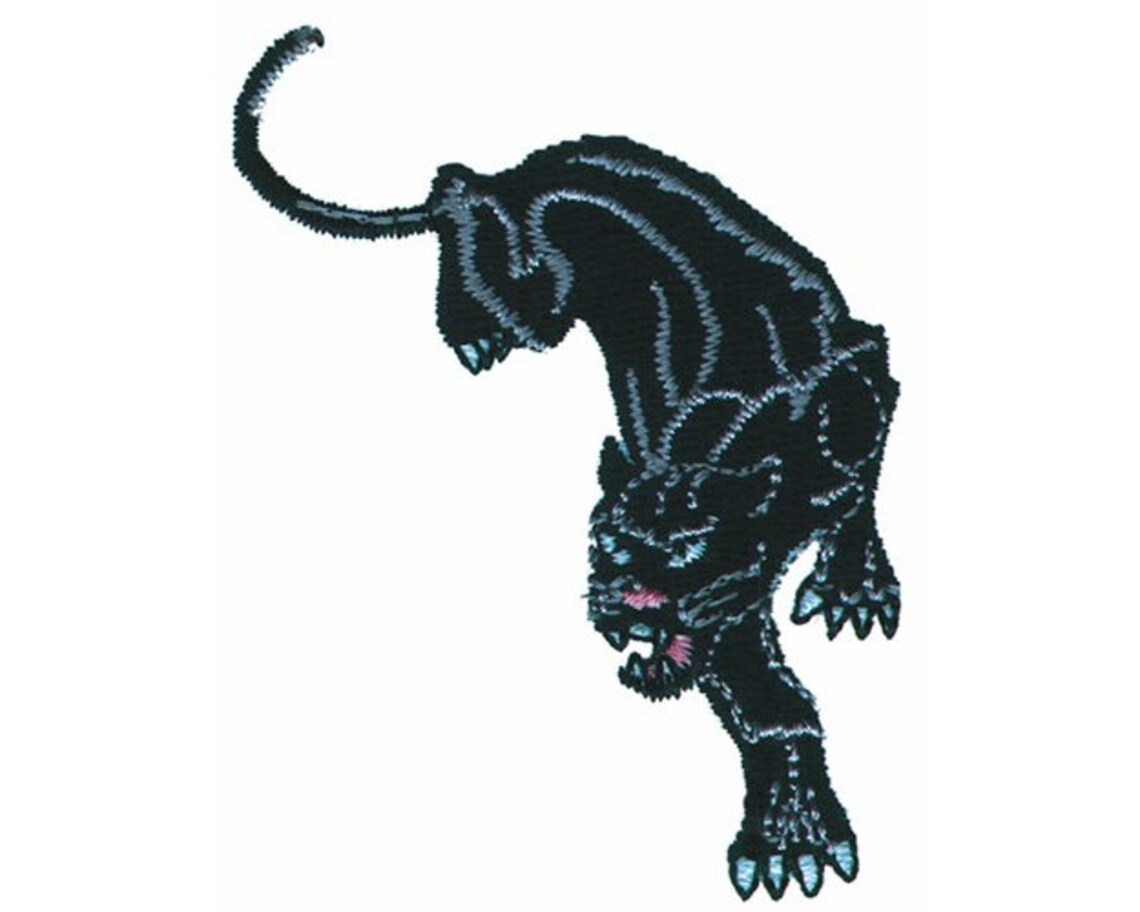 Small Black Panther Machine Embroidery Design - Etsy
