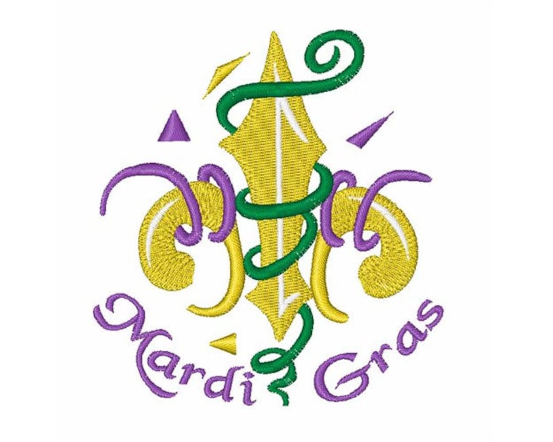 Mardi Gras Party - Machine Embroidery Design - Etsy