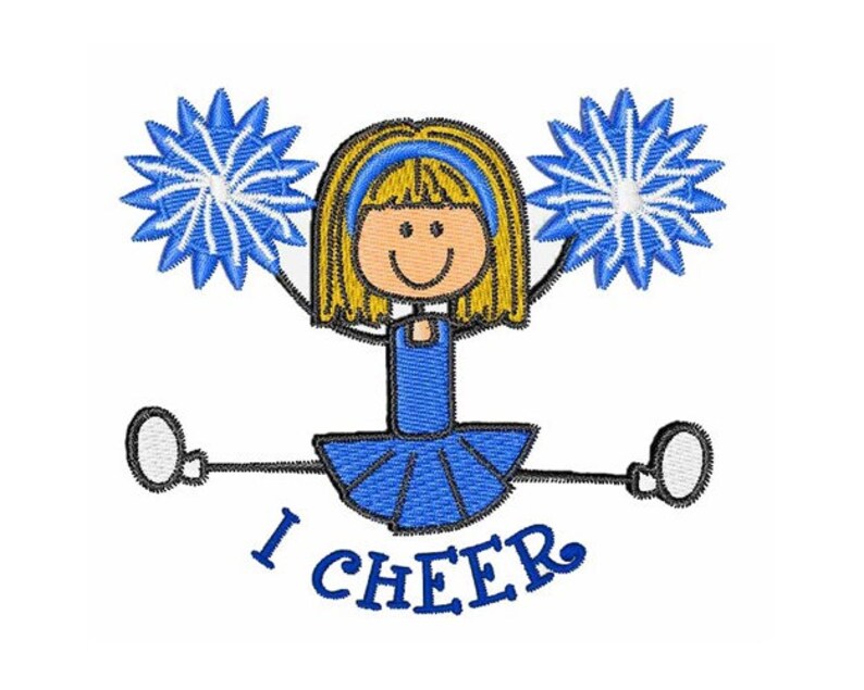 I Cheer Machine Embroidery Design - Etsy