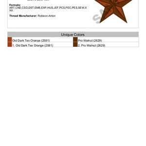 Western Star - Machine Embroidery Design - Etsy