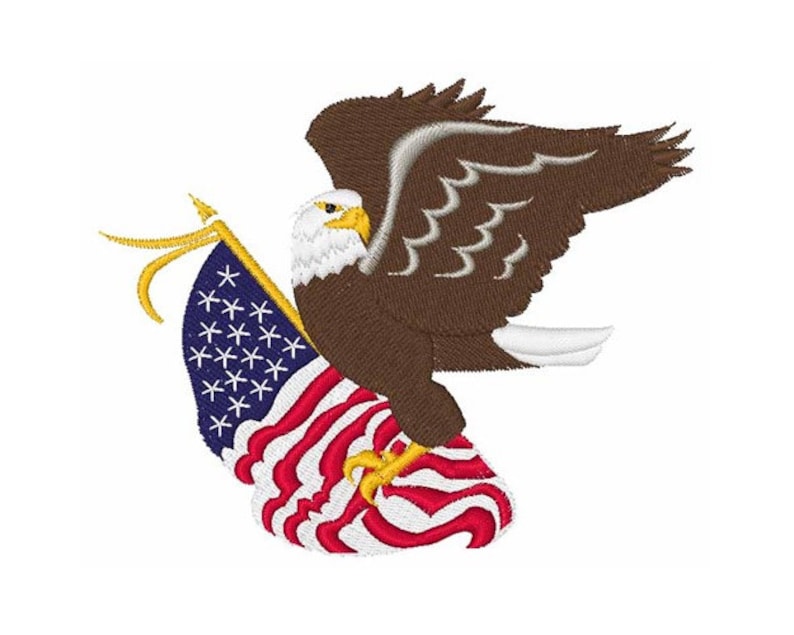 American Eagle - Machine Embroidery Design - Etsy