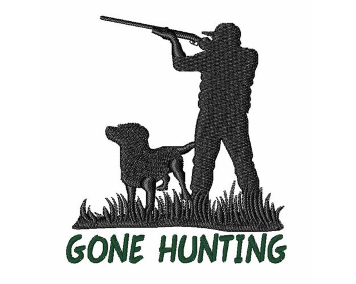 Gone Hunting - Machine Embroidery Design - Etsy