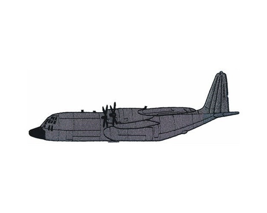 C-130 Hercules - Machine Embroidery Design - Etsy