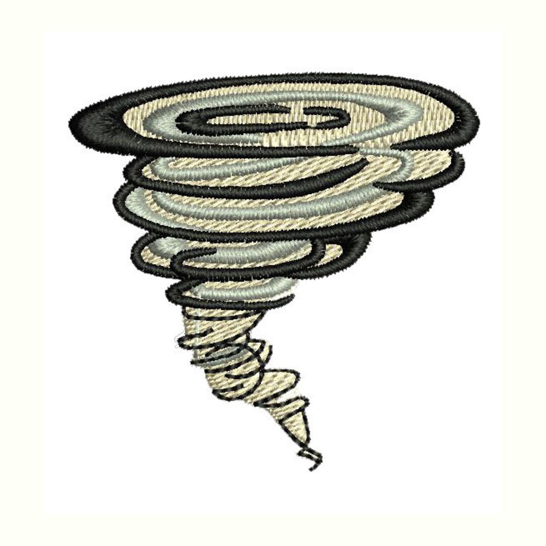 Tornado Storm Weather - Machine Embroidery Design - Etsy