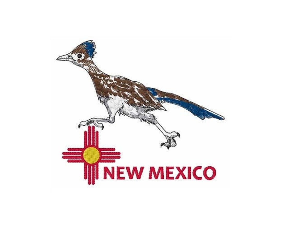 New Mexico Roadrunner - Machine Embroidery Design - Etsy