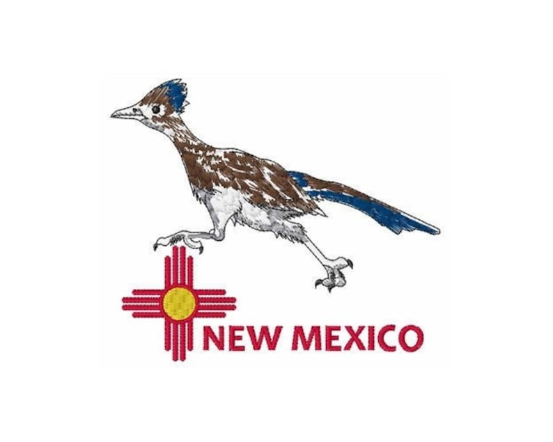 New Mexico Roadrunner Machine Embroidery Design - Etsy