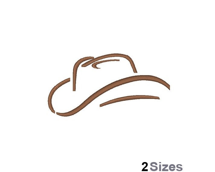 Cowboy Hat - Machine Embroidery Design - Etsy
