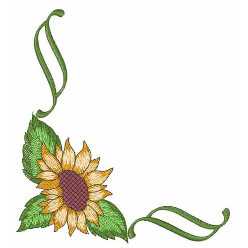 Corner Embroidery Designs - Etsy