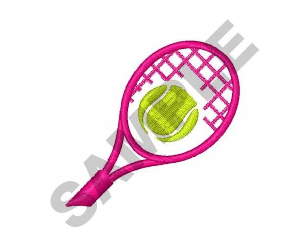 Tennis Logo - Machine Embroidery Design - Etsy