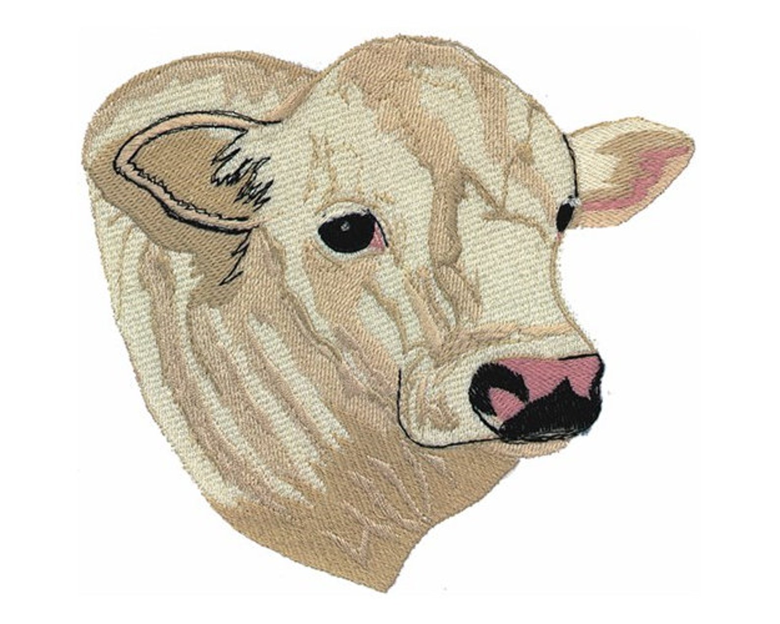 Charolais Head Large Machine Embroidery Design - Etsy