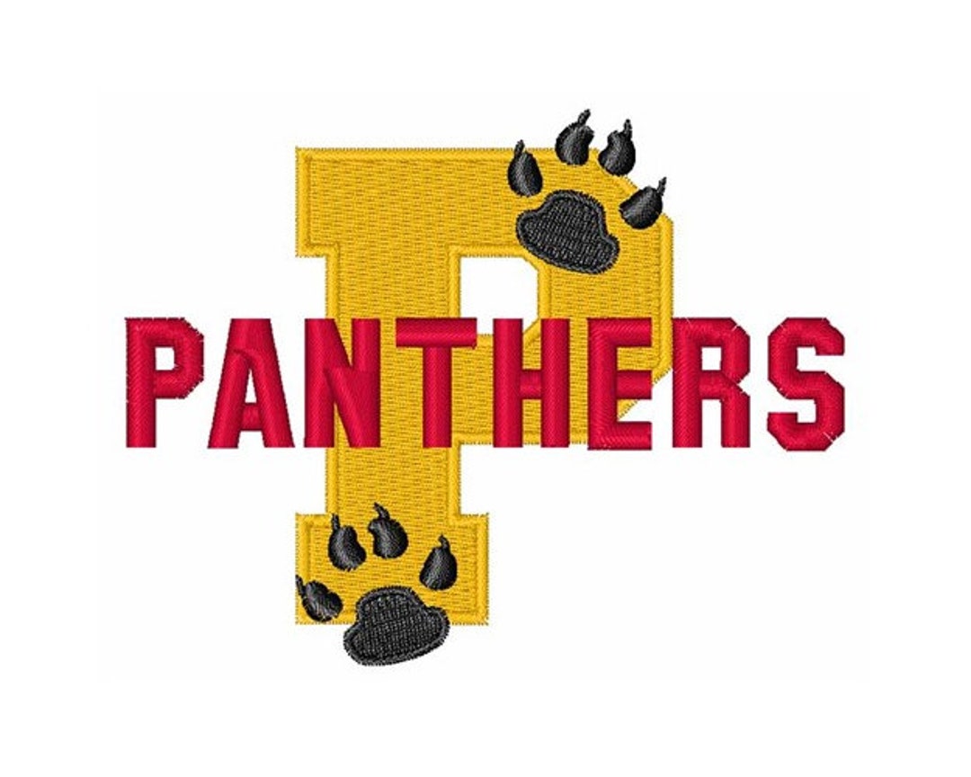 P Panthers - Machine Embroidery Design - Etsy