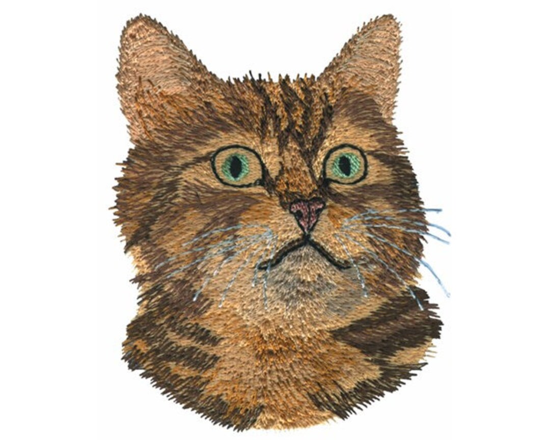 Cat Head - Machine Embroidery Design - Etsy