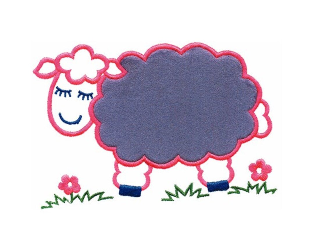 Sheep Applique - Machine Embroidery Design - Etsy