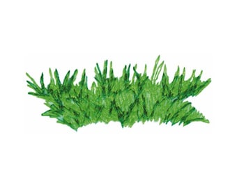 Grass Outline Machine Embroidery Design - Etsy