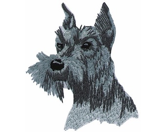 Miniature Schnauzer Embroidery Design Machine Embroidery - Etsy