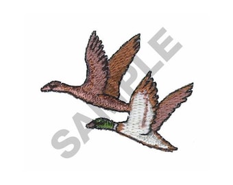 Flying Duck Embroidery Design. Machine Embroidery Design. Duck Outline ...