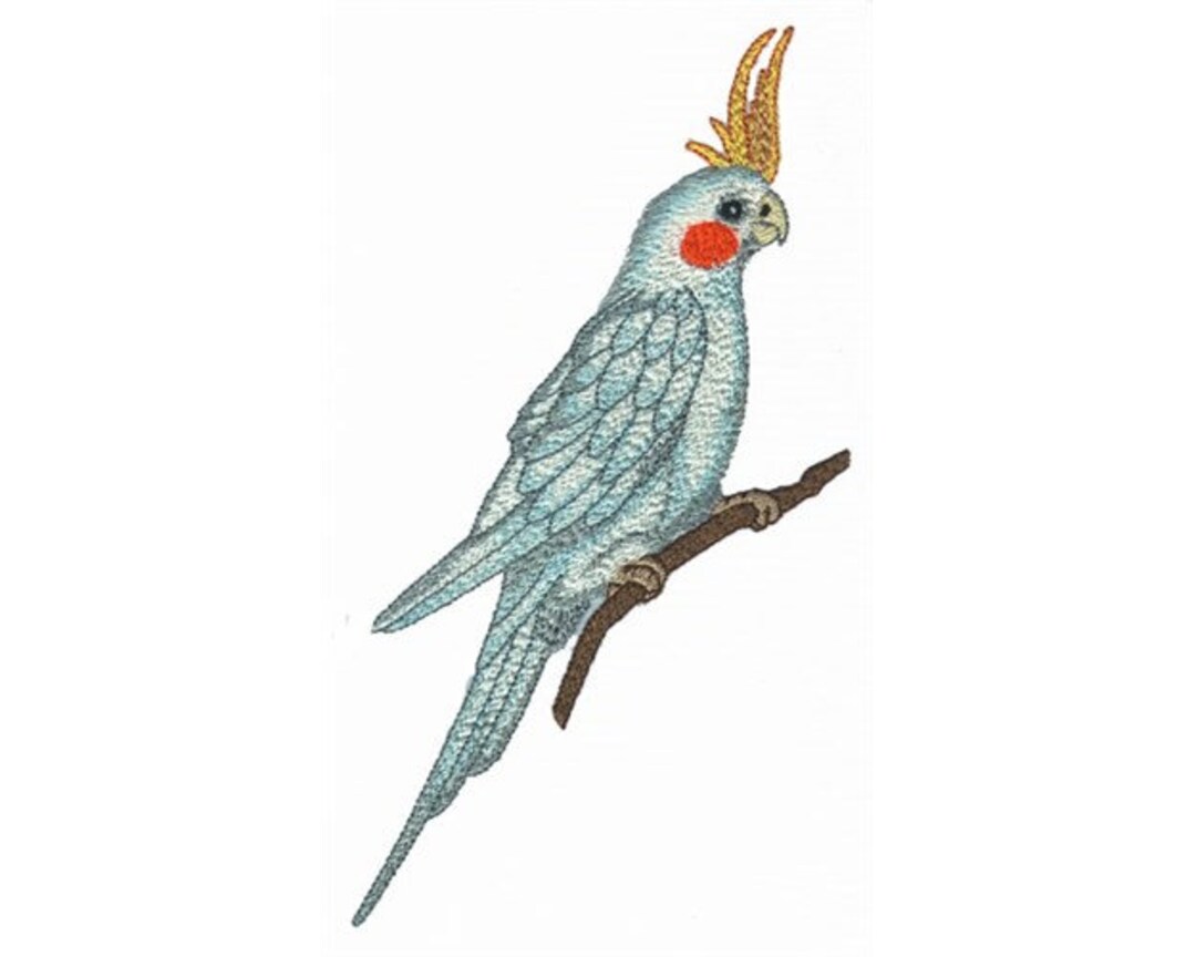 Cockatiel - Machine Embroidery Design - Etsy