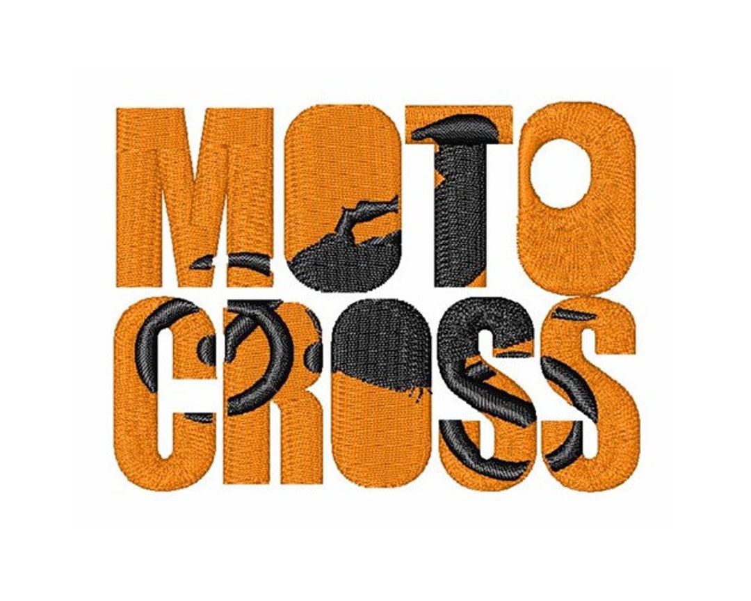 Motocross - Machine Embroidery Design - Etsy