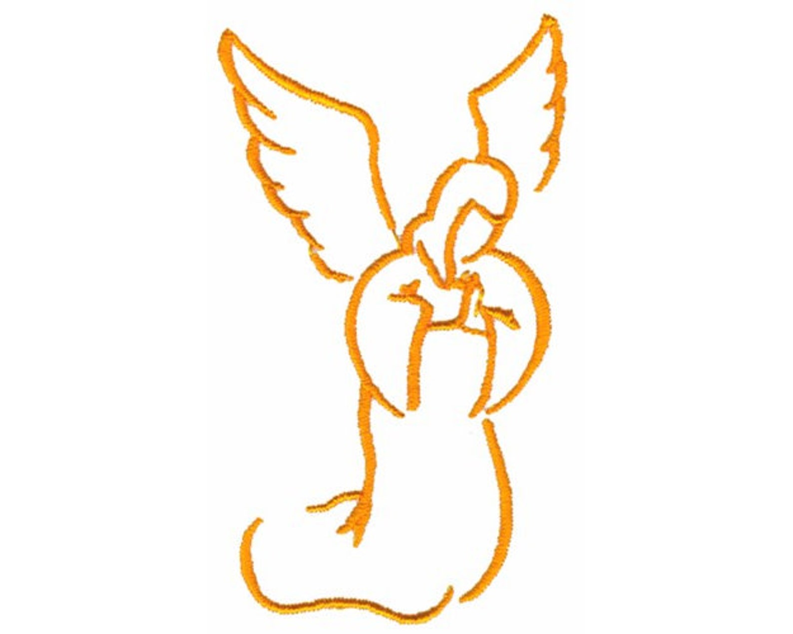 Angel Praying Machine Embroidery Design - Etsy