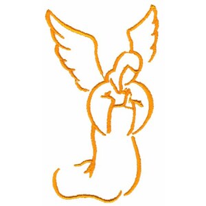 Angel Praying Machine Embroidery Design - Etsy