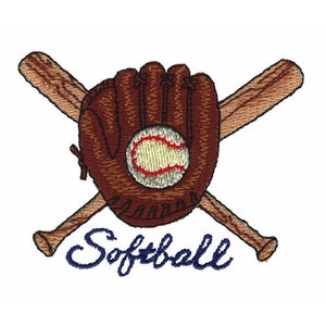 Softball - Machine Embroidery Design - Etsy