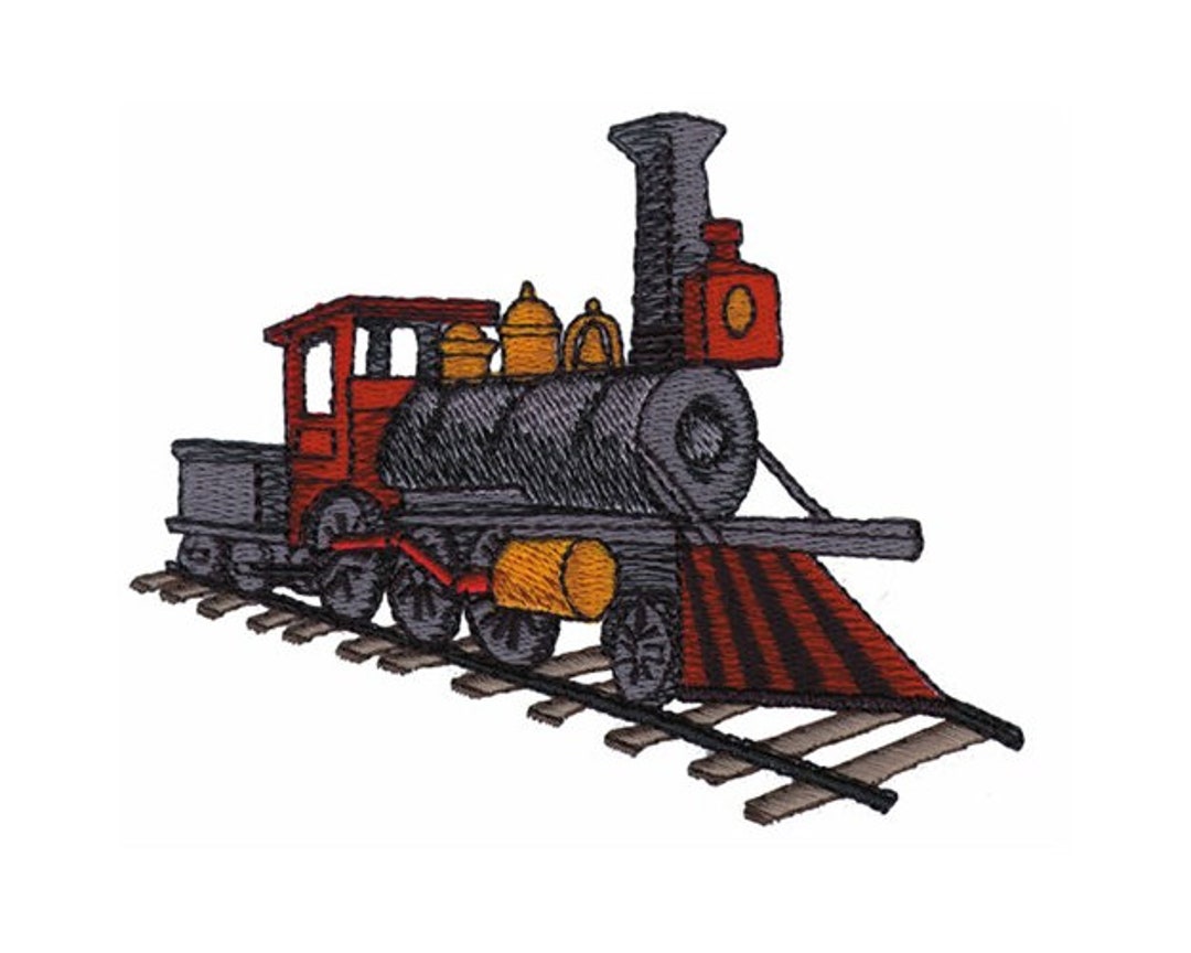 Train - Machine Embroidery Design - Etsy