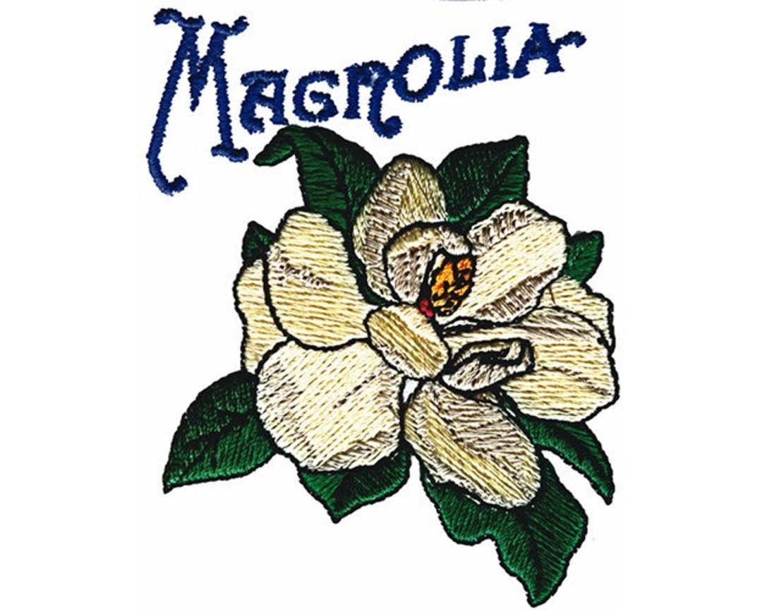 Magnolia - Machine Embroidery Design - Etsy