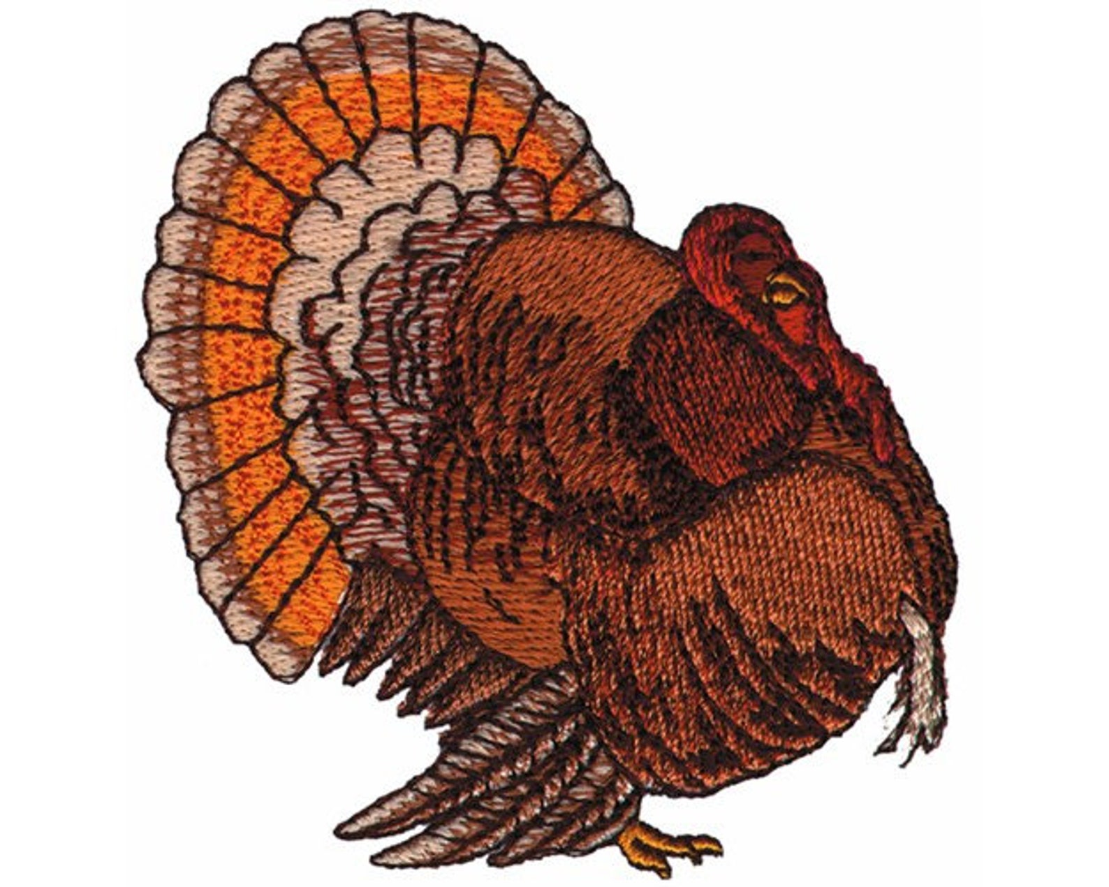 Turkey Machine Embroidery Design - Etsy
