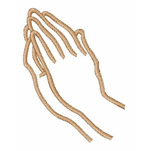 Small Praying Hands - Machine Embroidery Design - Etsy
