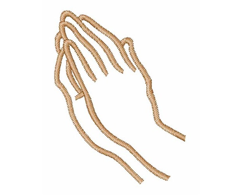 Small Praying Hands Machine Embroidery Design - Etsy