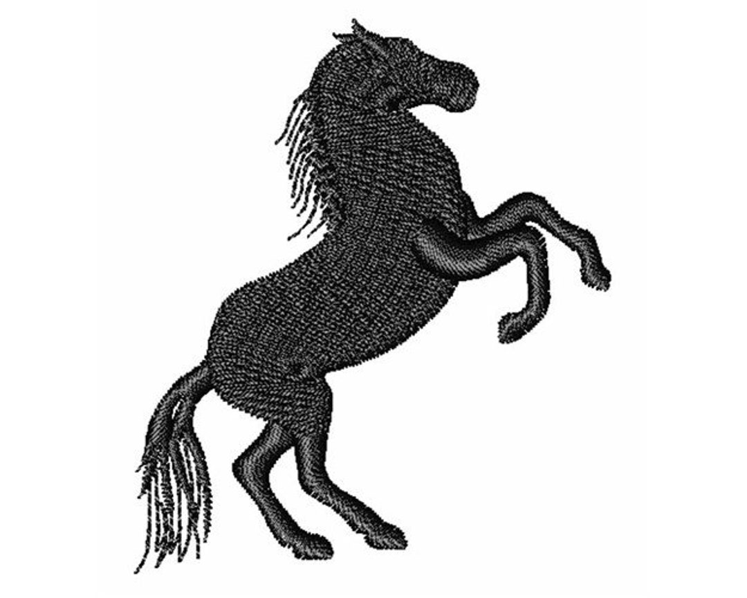 Small Rearing Horse Machine Embroidery Design - Etsy