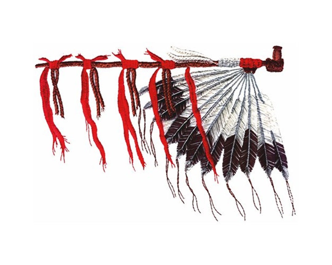 Peace Pipe - Machine Embroidery Design - Etsy