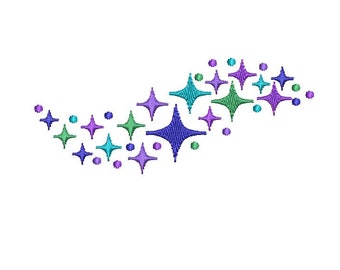 Galaxy Digitised Embroidery Design With Stars Milky Way Machine ...