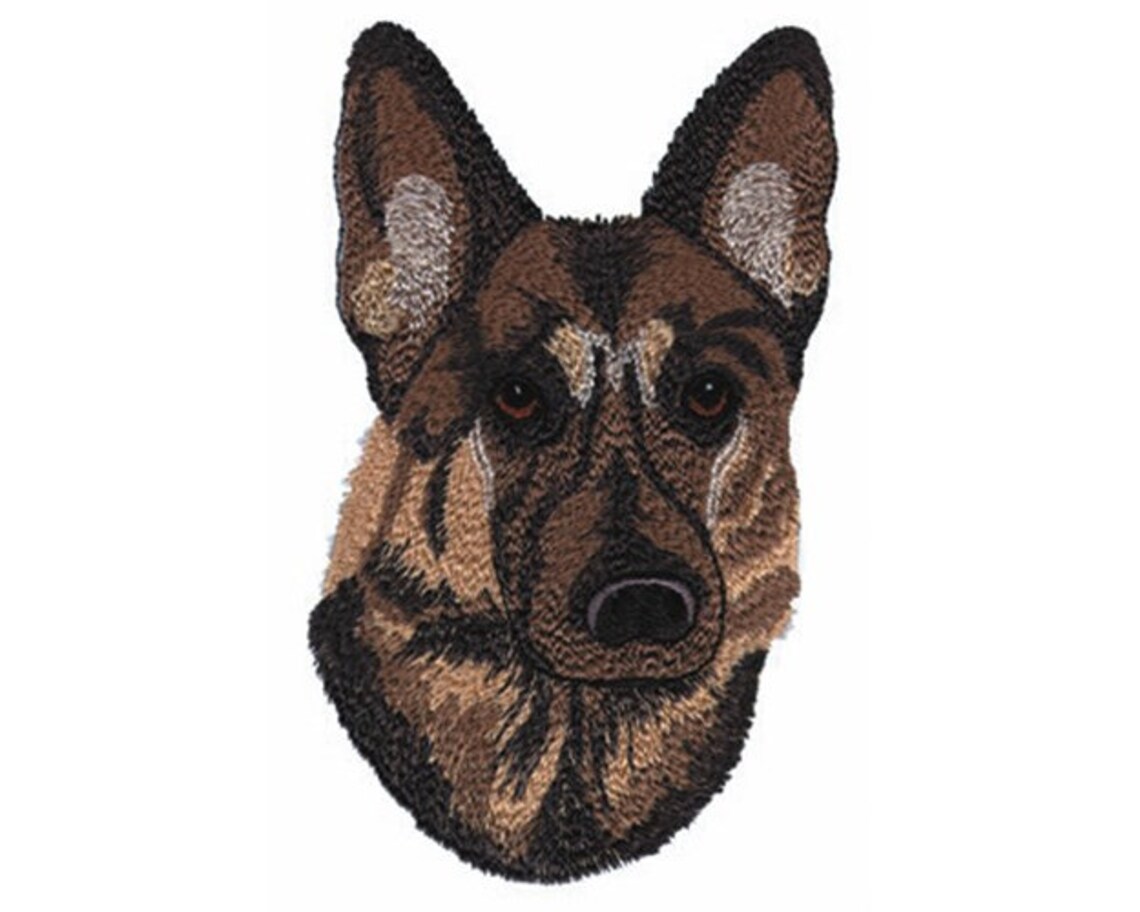 German Shepard Machine Embroidery Design - Etsy