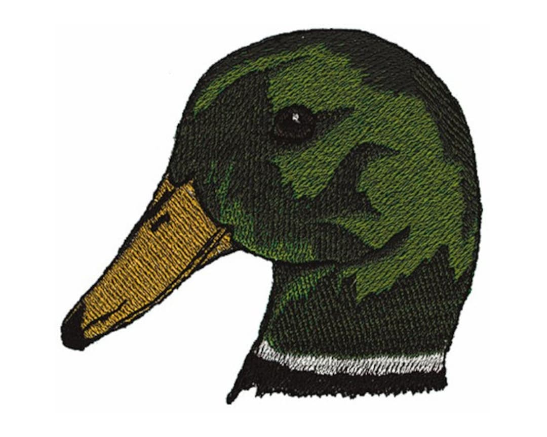 Mallard Duck Head Machine Embroidery Design - Etsy