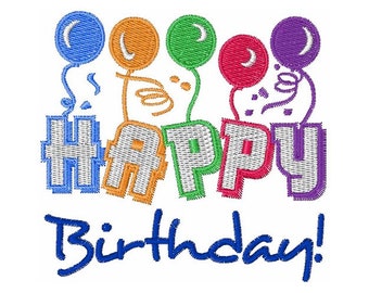 Happy Birthday to You Machine Embroidery Design, Birthday Party ...