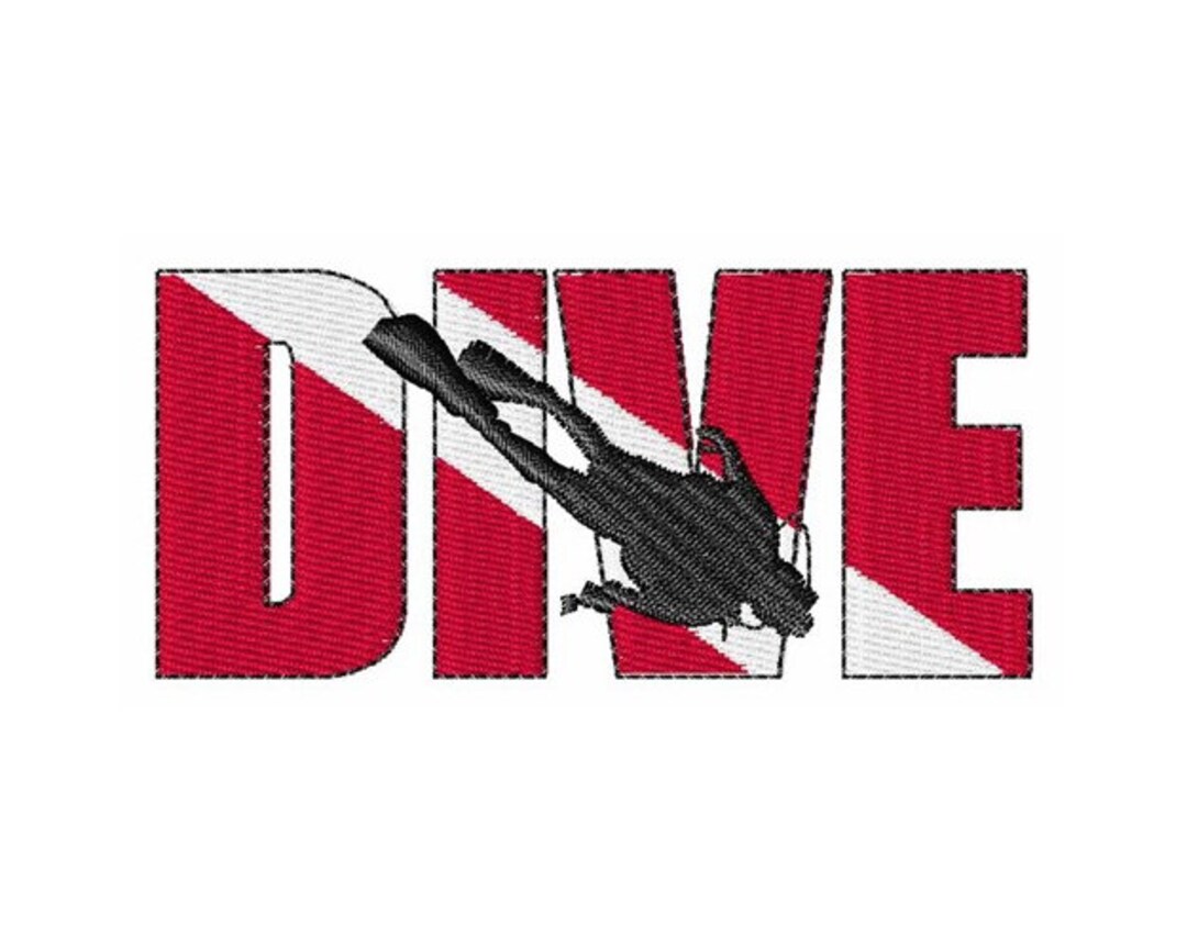 Dive - Machine Embroidery Design - Etsy