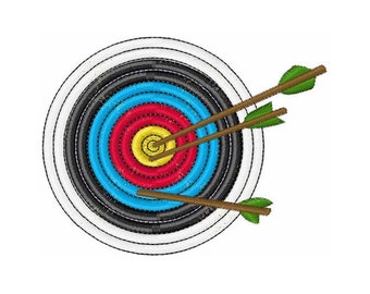 Bow and Arrow Embroidery Design. Archery Embroidery Design. Сrossbow ...