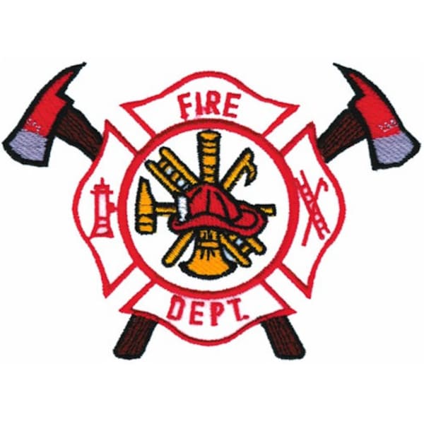Machine Embroidery Fire Logo - Etsy