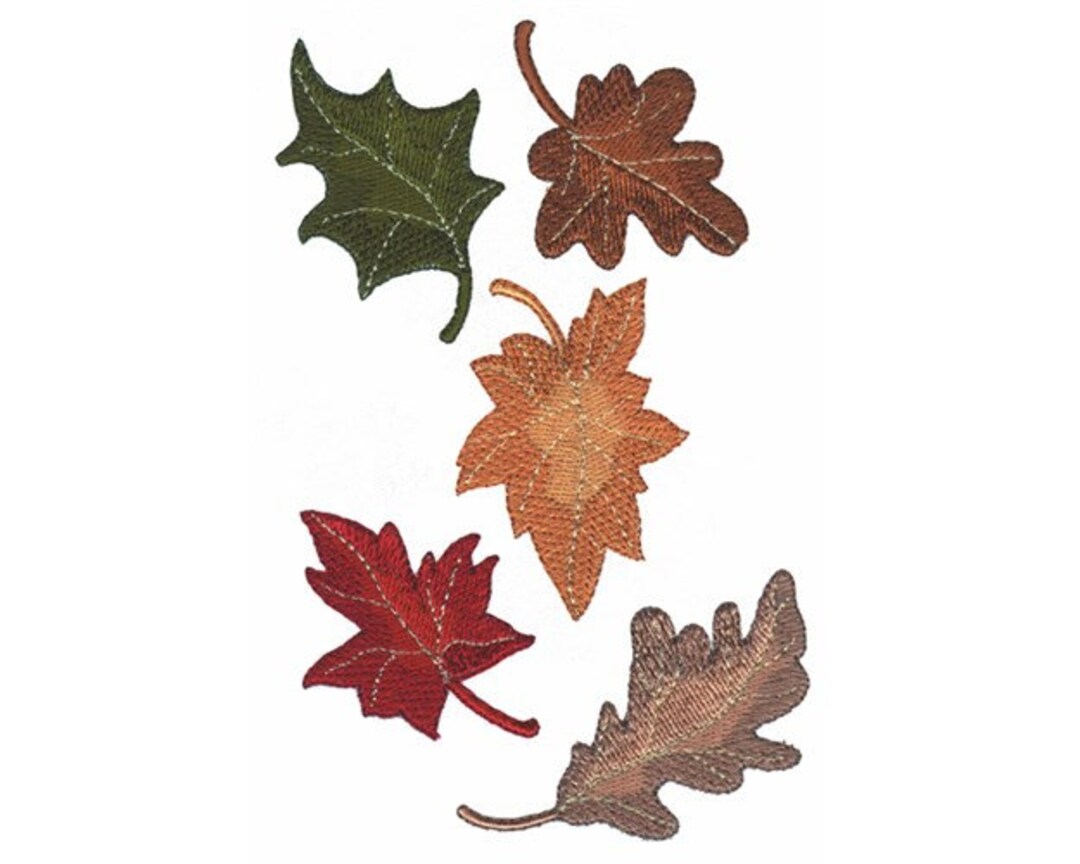 Autumn Leaves - Machine Embroidery Design - Etsy