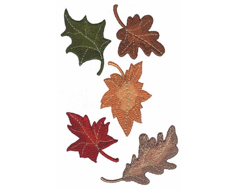 Autumn Leaves - Machine Embroidery Design - Etsy