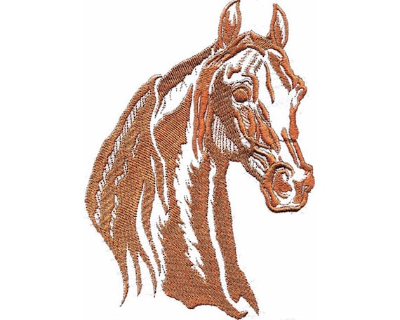 Horse Head Machine Embroidery Design - Etsy