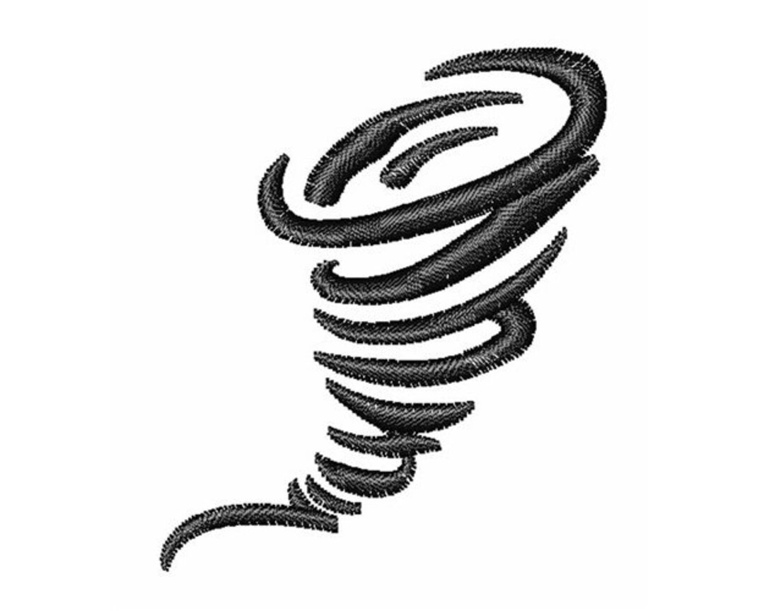Small Tornado - Machine Embroidery Design - Etsy