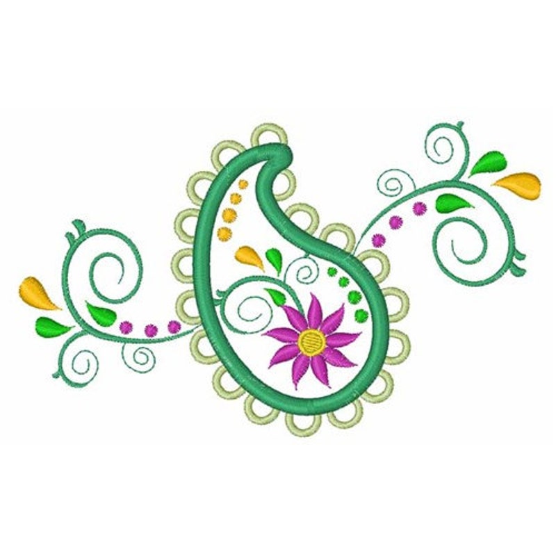 Paisley Embroidery - Etsy