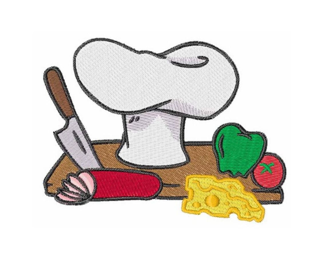 Chefs Table Machine Embroidery Design - Etsy