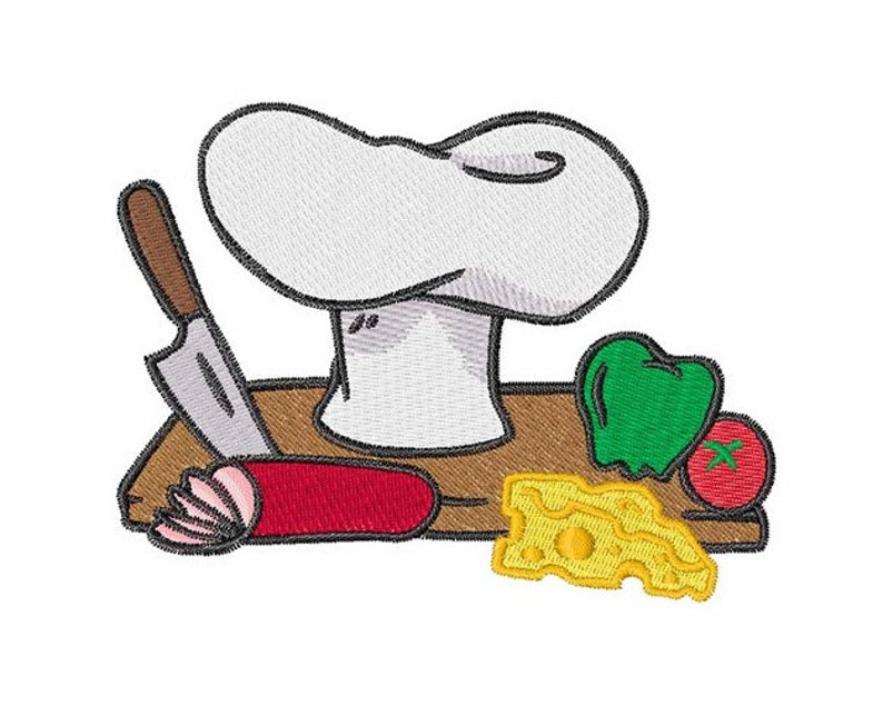 Chefs Table Machine Embroidery Design - Etsy