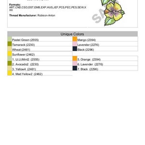 Pansy Flower Border - Machine Embroidery Design - Etsy