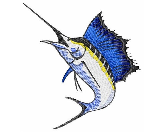 Sailfish Machine Embroidery Design - Etsy